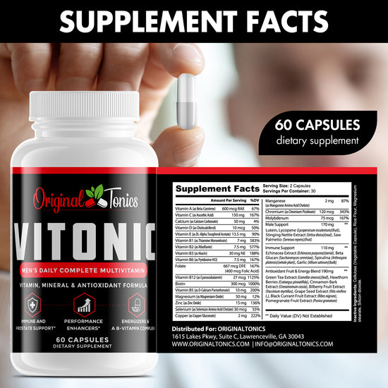 VITONIC-Men's Daily Complete Multivitamin – Original Tonics